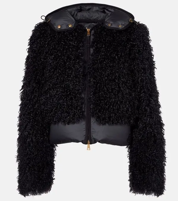 Moncler Vigiers Teddy Down Jacket - Black
