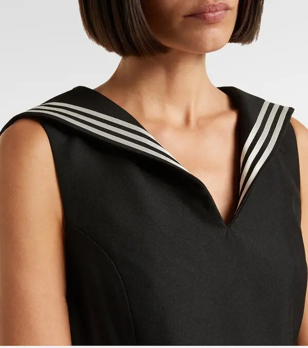 Coperni Belted Pleated Mini Dress