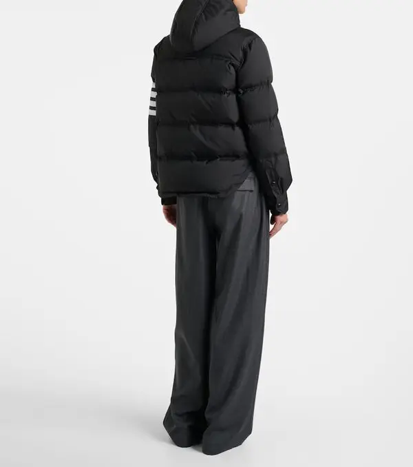 Thom Browne 4-bar Hooded Quilted Down Jacket