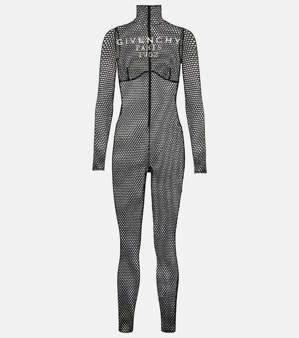Givenchy Mesh Turtleneck Bodysuit