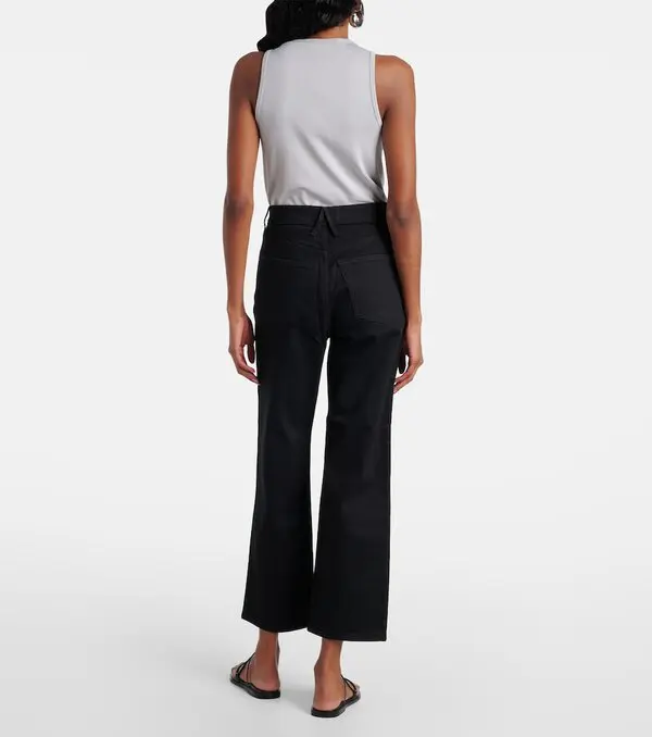 SLVRLAKE London Mid-rise Cropped Straight Jeans