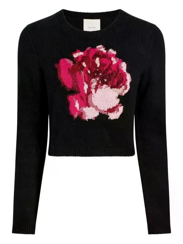 Cinq À Sept Issa Rose Sweater - Black