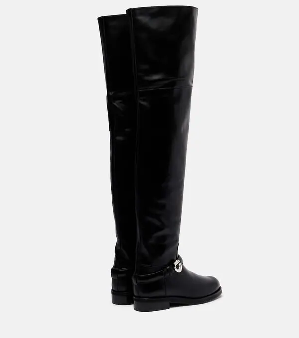 Coperni Logo Leather Over-the-knee Boots