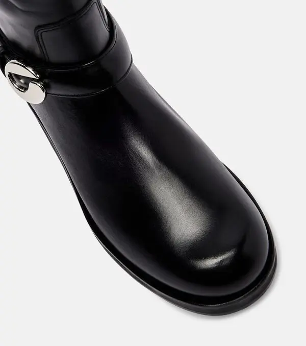 Coperni Logo Leather Over-the-knee Boots