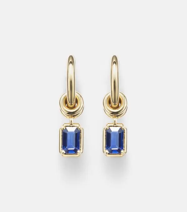SPINELLI KILCOLLIN Zahra 18kt Hoop Earrings With Sapphires - Gold