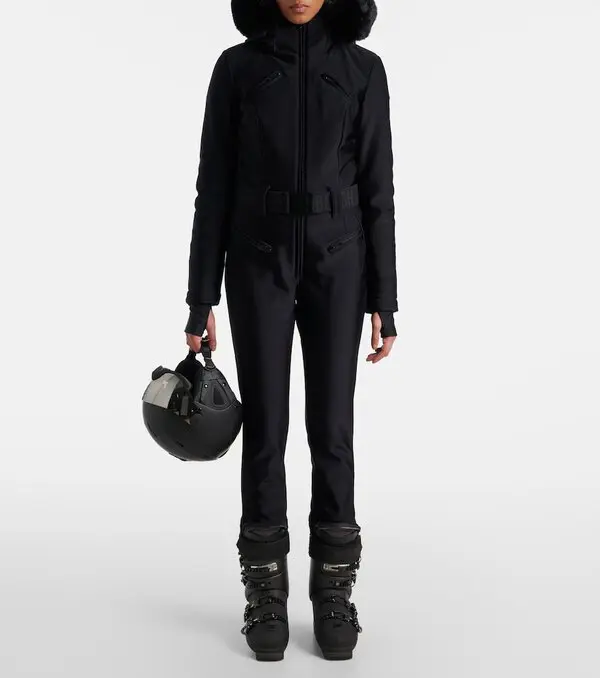 Goldbergh Glisser Faux Fur-trimmed Ski Jumpsuit