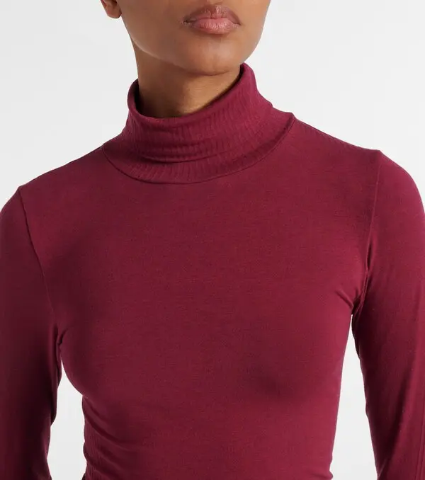 Fusalp Alisier Technical Turtleneck Sweater - Burgundy