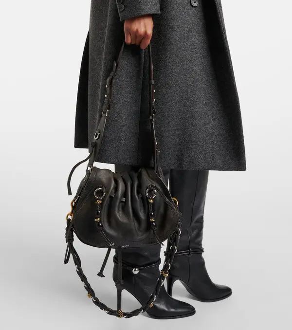 Isabel Marant Étoile Bolton Leather Shoulder Bag - Brown