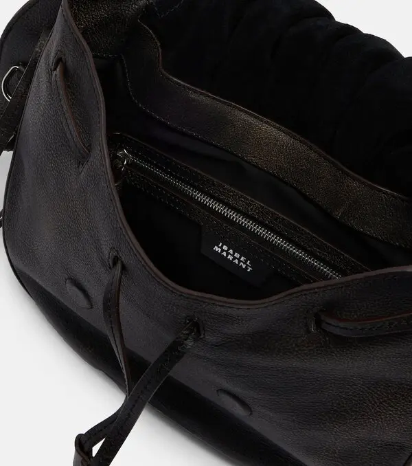 Isabel Marant Étoile Bolton Leather Shoulder Bag - Brown