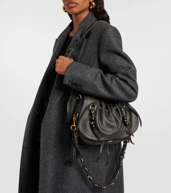 Isabel Marant Étoile Bolton Leather Shoulder Bag - Brown