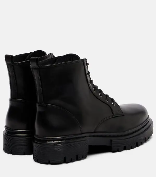 Staud Henry Leather Combat Boots