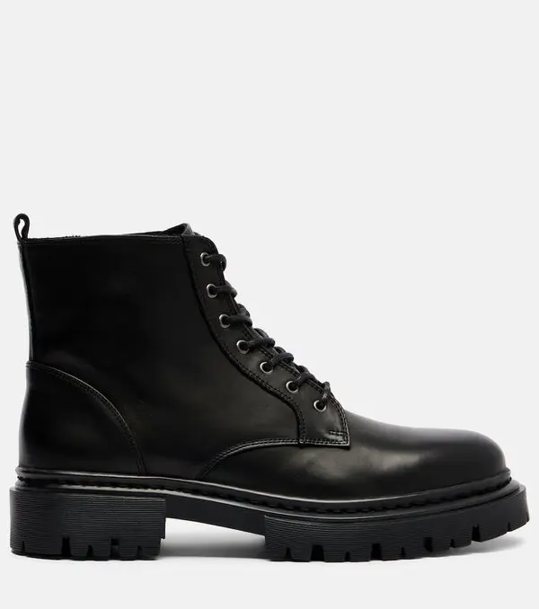 Staud Henry Leather Combat Boots
