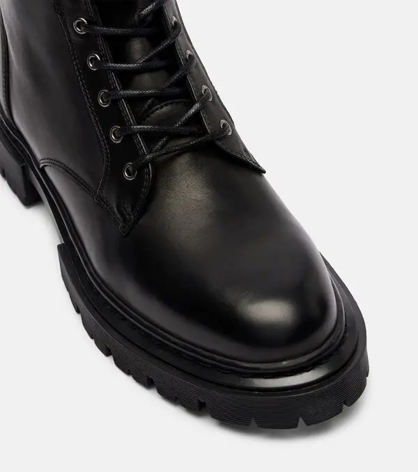 Staud Henry Leather Combat Boots