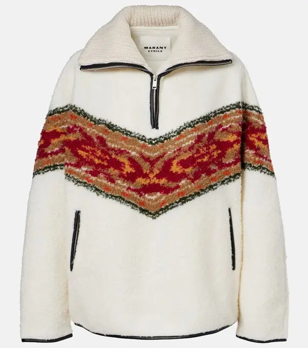 MARANT ETOILE Marner Fleece Zip-up Sweater