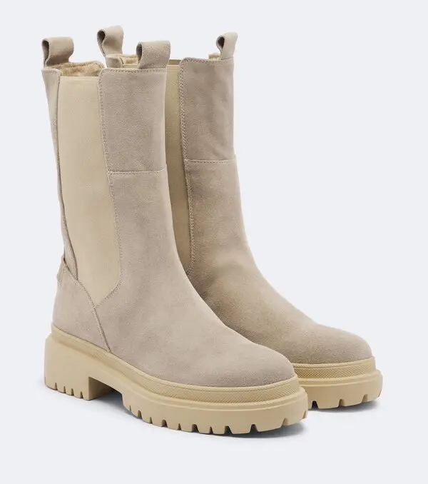Bogner Chesa Alpina Suede Chelsea Boots - Beige