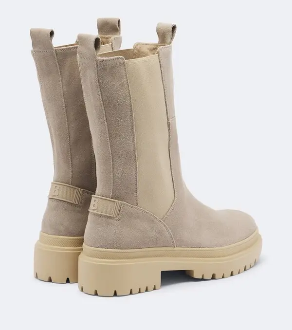 Bogner Suede Chelsea Boots - Beige