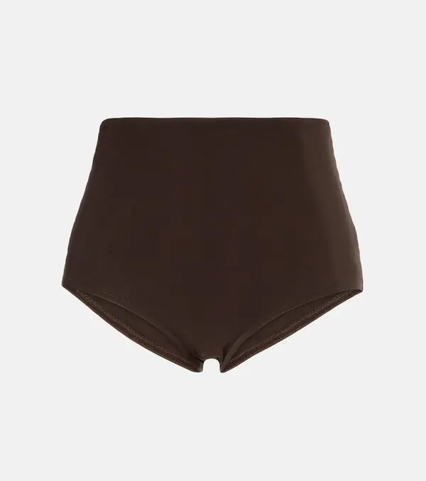 KARLA COLLETTO High-rise Bikini Bottoms - Brown