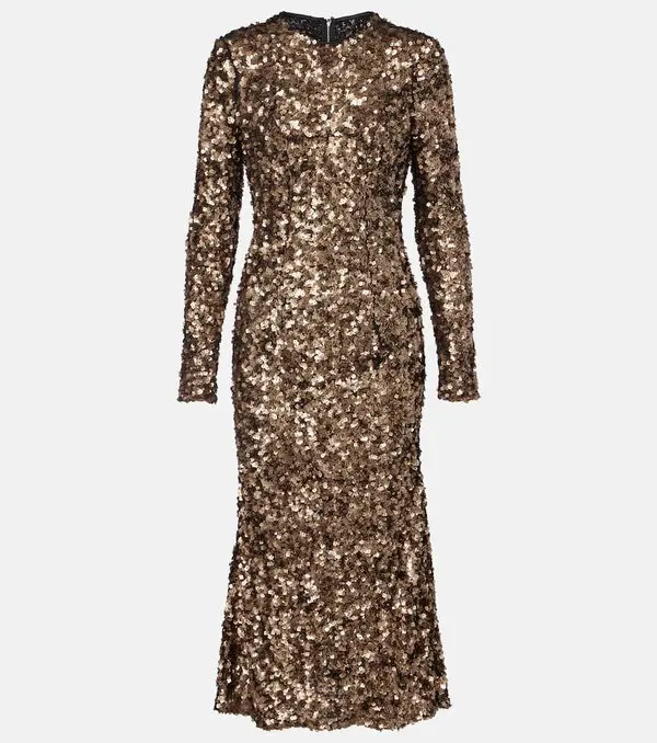 Dolce & Gabbana Sequined Midi Dress