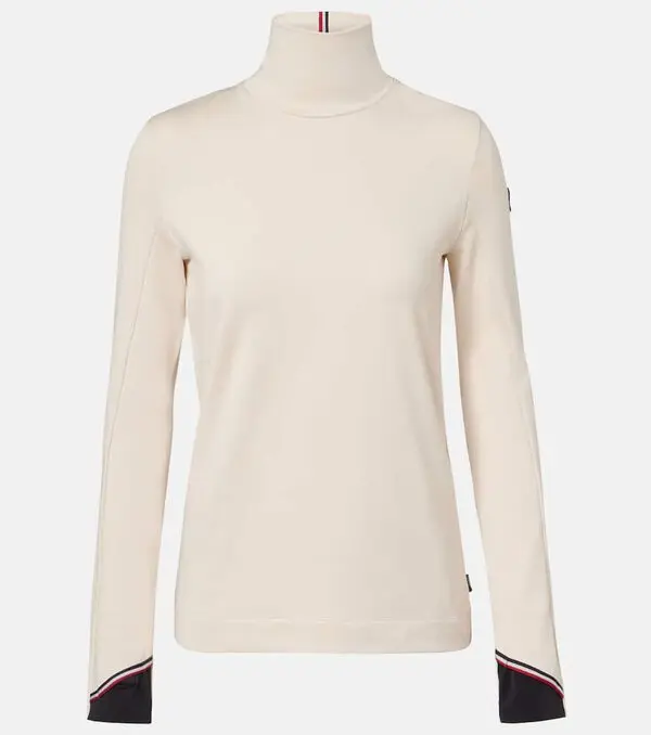 Moncler Turtleneck Ski Top - Beige