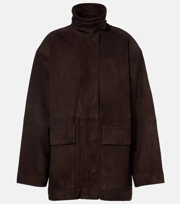 ROTATE BY BIRGER CHRISTENSEN Oversized Suede Jacket