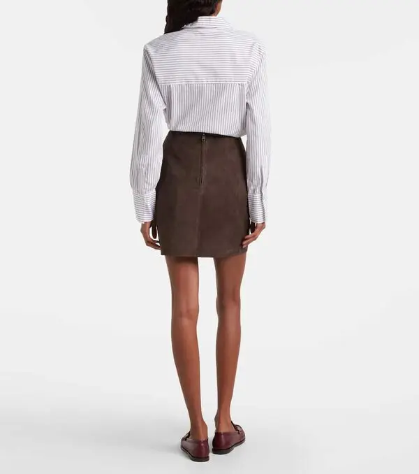 ROTATE BY BIRGER CHRISTENSEN Suede Mini Skirt
