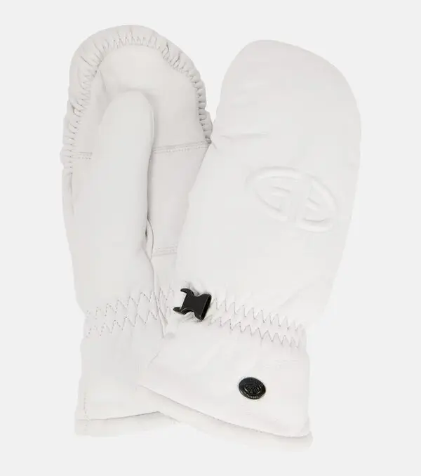Goldbergh Hilja Leather Ski Mittens - White
