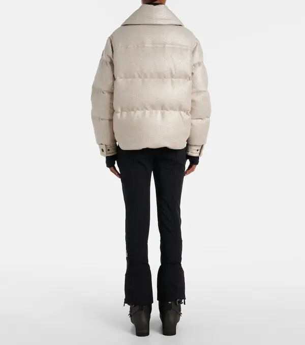 Moncler Sandane Wool-blend Down Jacket
