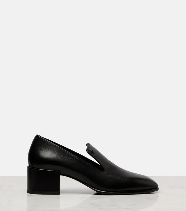 JIMMY CHOO Eliot Slipper 45 Leather Pumps - Black