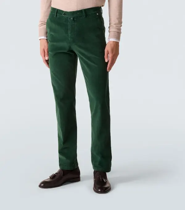 Kiton Cotton-blend Corduroy Slim Pants