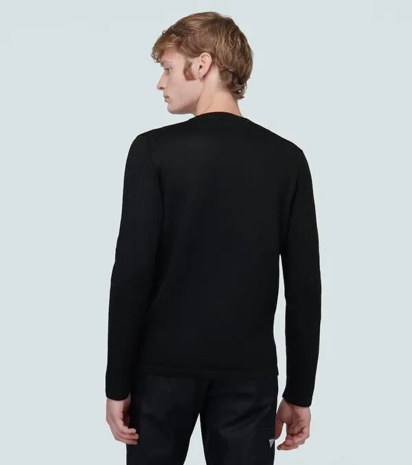 Prada Crewneck Sweater With Pocket