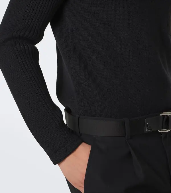 Prada Crewneck Sweater With Pocket