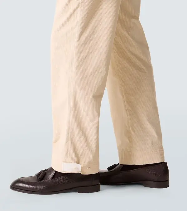 Brioni Cotton And Wool Corduroy Straight Pants