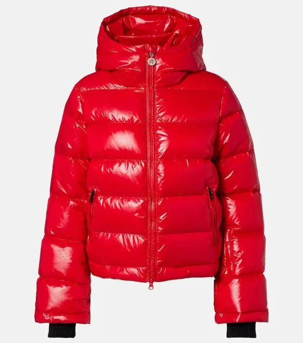 Perfect Moment Polar Flare Down Ski Jacket - Red