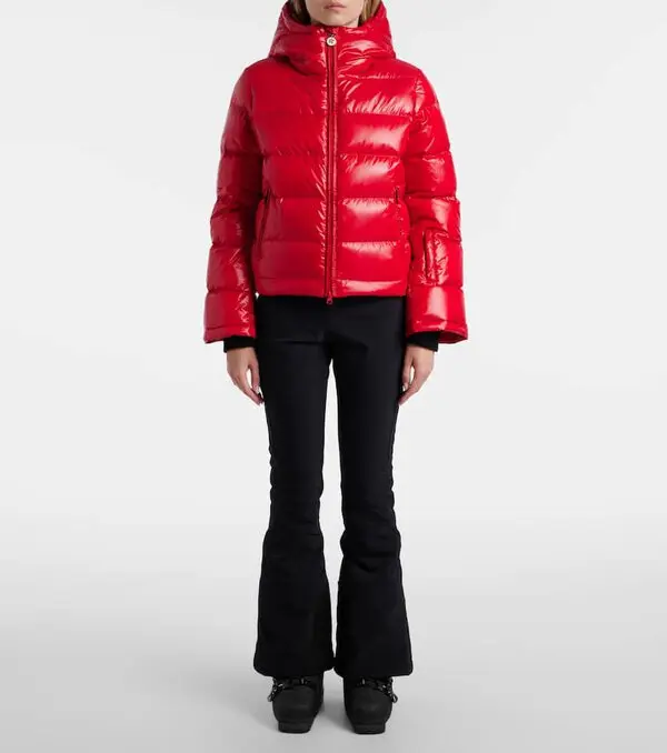 Perfect Moment Polar Flare Down Ski Jacket - Red