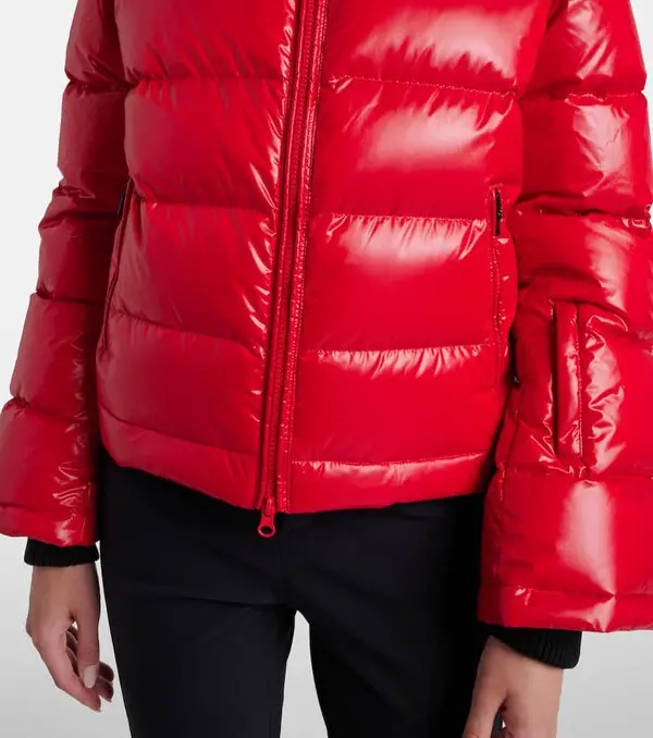Perfect Moment Polar Flare Down Ski Jacket - Red