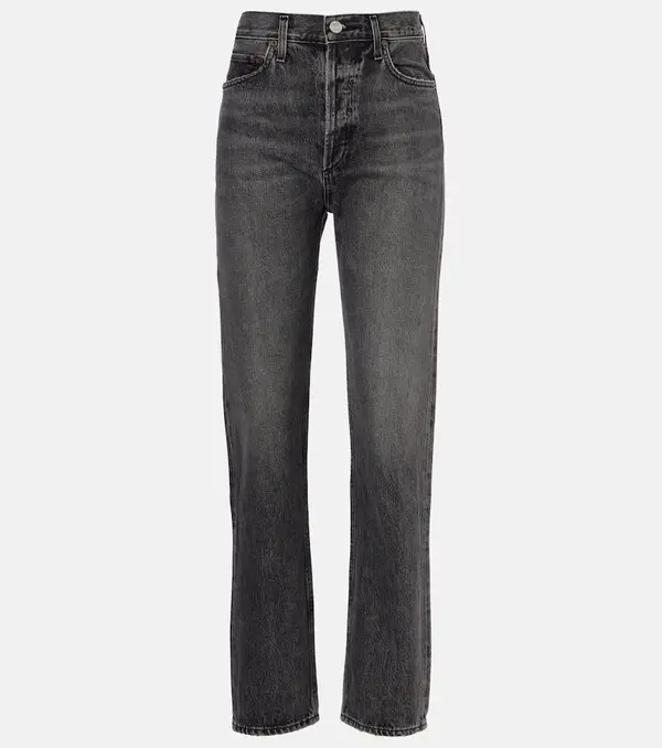 AGOLDE 90's Pinch High-rise Straight Jeans - Grey