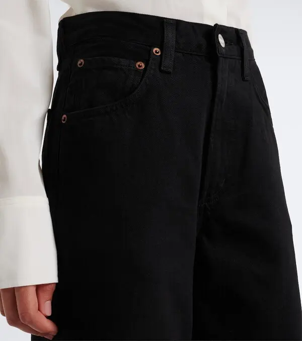 AGOLDE Low Curve Wide-leg Jeans - Black