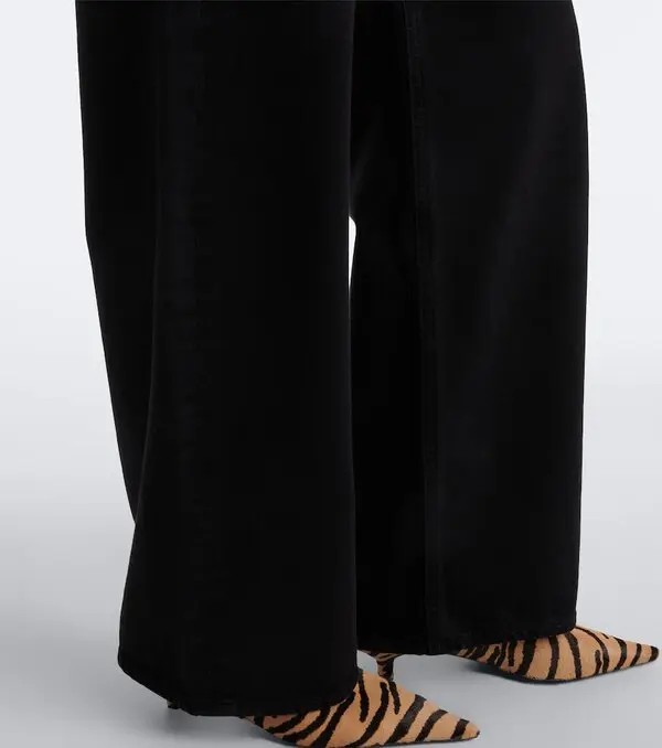 AGOLDE Low Curve Wide-leg Jeans - Black