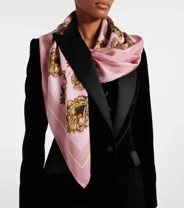 Dolce & Gabbana Printed Silk Scarf