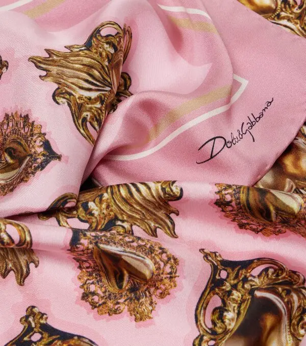 Dolce & Gabbana Printed Silk Scarf