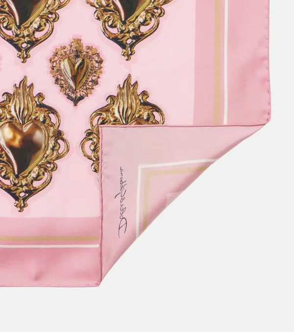 Dolce & Gabbana Printed Silk Scarf