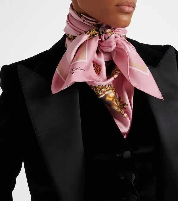 Dolce & Gabbana Printed Silk Scarf