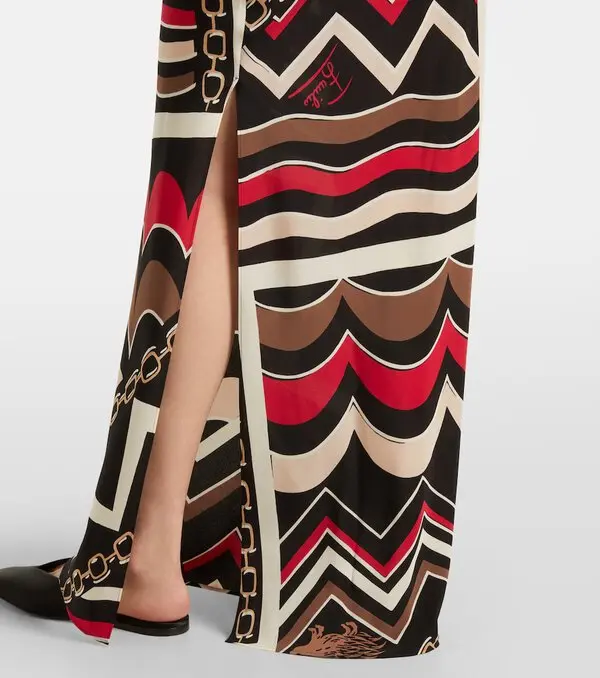 Emilio Pucci Istrice Silk Slip Dress - Multicoloured