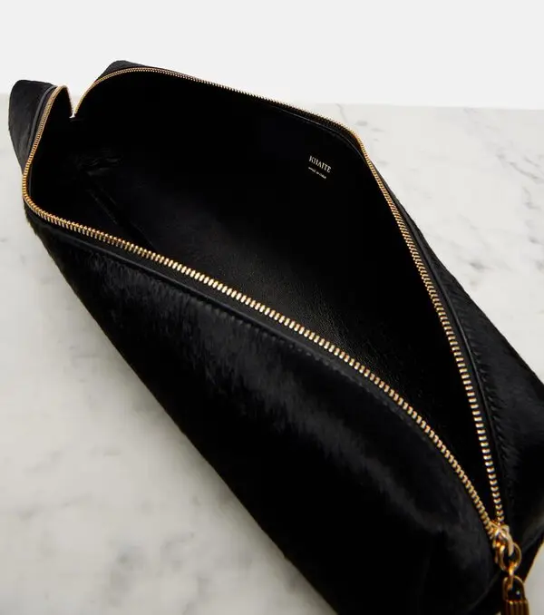 Khaite Kye Calf Hair Clutch