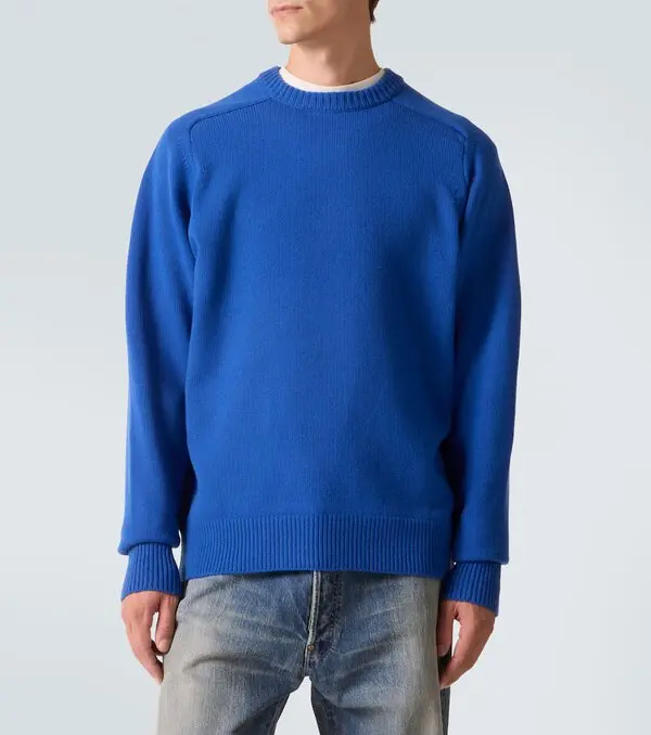 A.PRESSE Wool Crewneck Sweater