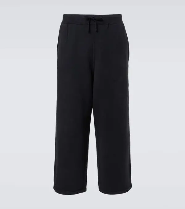 A.PRESSE Vintage Cotton Jersey Sweatpants - Black