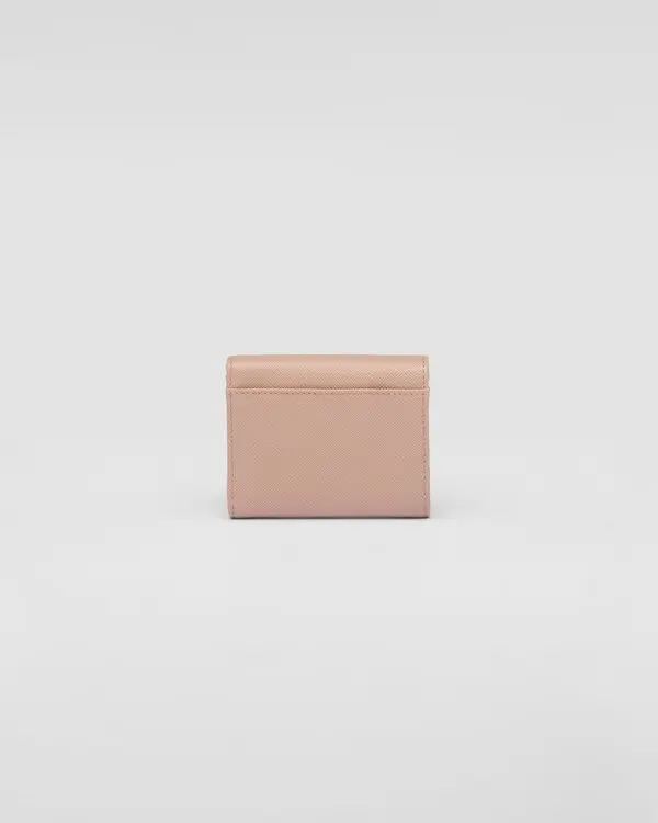 Prada Small Saffiano Leather Wallet - Powder Pink