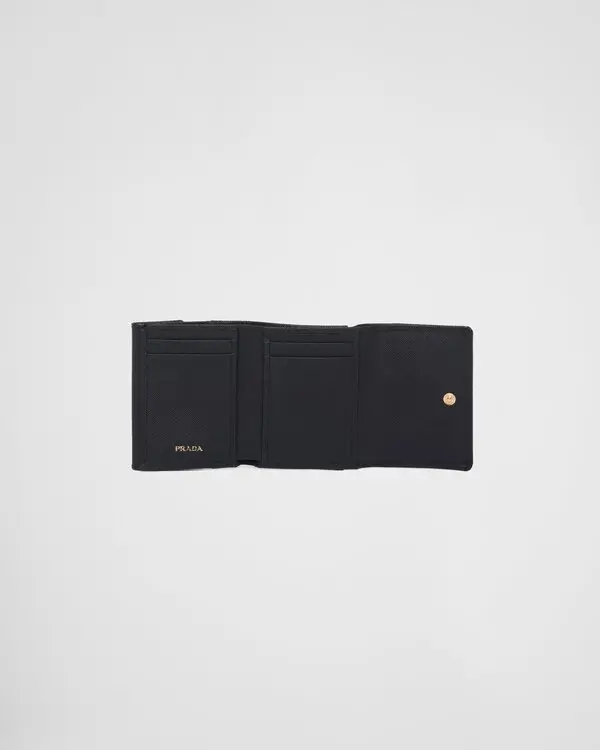 Prada Small Saffiano Leather Wallet - Black
