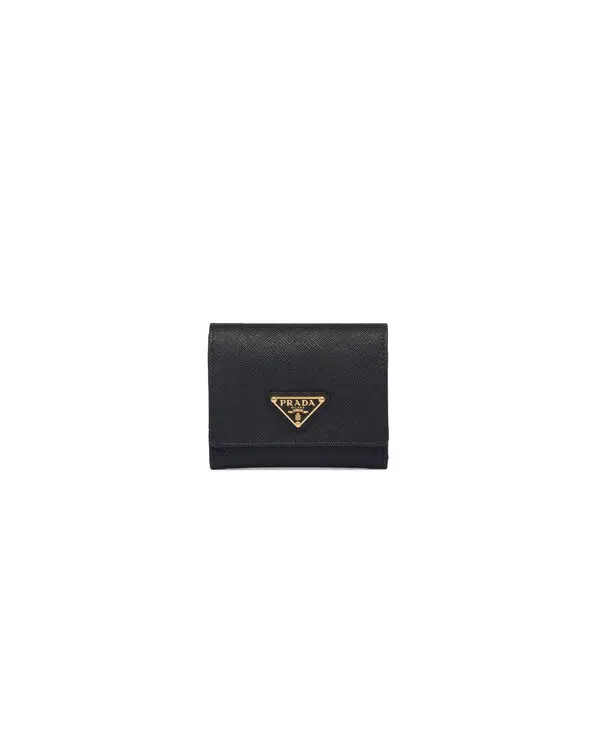 Prada Small Saffiano Leather Wallet - Black