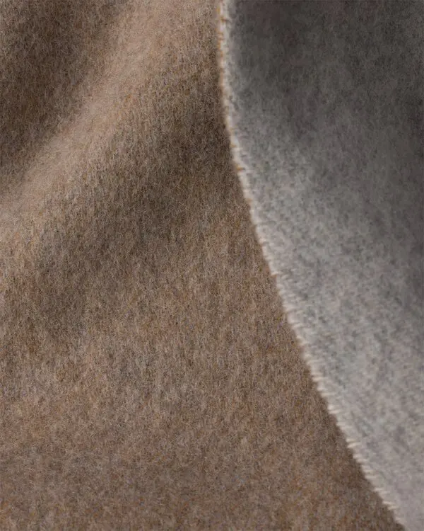 Prada Cashmere And Wool Scarf - Taupe/cloudy Gray